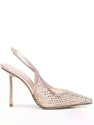 LE SILLA 100mm Gilda Crystal-embellished Slingback Pumps