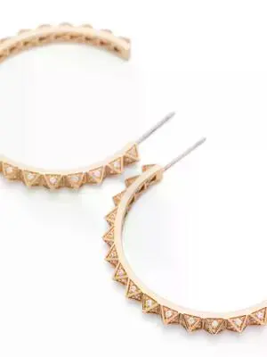 Eddie Borgo Pavé Pyramid Earrings - Gold