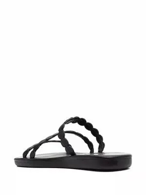 ANCIENT GREEK SANDALS Oceanis Leather Sandals - Black