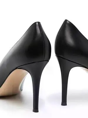 GIANVITO ROSSI 85 Leather Pumps - Black