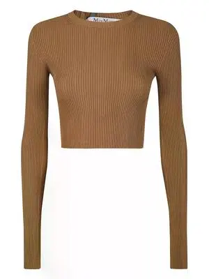 Max Mara Ribbed Long-sleeve Top