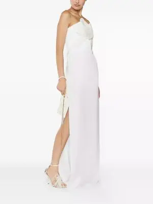 GENNY Floral-appliqué Gown