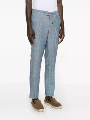 Corneliani Tapered-leg Trousers - Blue