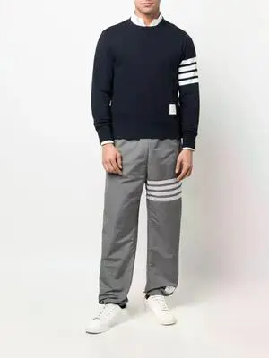 Thom Browne 4-bar Stripe Track Pants - Grey