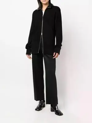 MAISON MARGIELA Ribbed Zip-up Cardigan
