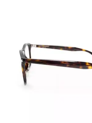 Saint Laurent Rectangle-frame Glasses - Brown