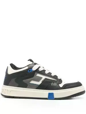REPRESENT Panelled Leather Sneakers - Black