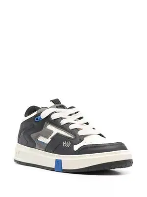 REPRESENT Panelled Leather Sneakers - Black