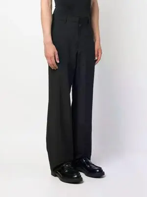 Prada Logo-patch Wide-leg Trousers