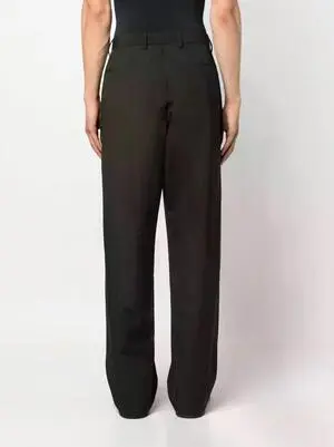 Prada Logo-patch Wide-leg Trousers