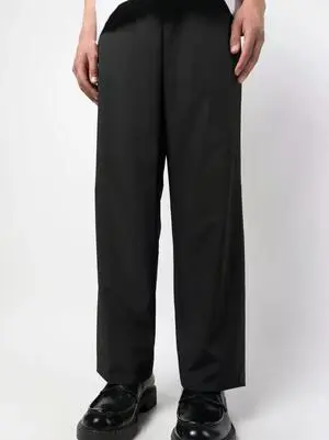 Prada Logo-patch Wide-leg Trousers