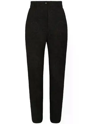 Dolce & Gabbana High-waisted Jacquard Trousers
