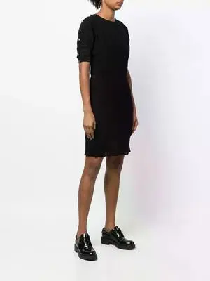 FERRAGAMO Micro-pleated Midi Dress