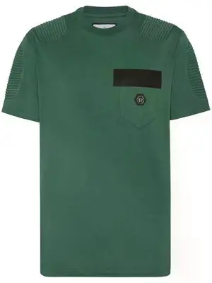 Philipp Plein Logo-appliqué Cotton T-shirt - Green