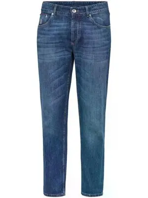 Brunello Cucinelli Raw Edge Hem Jeans For Men