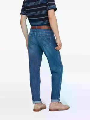 Brunello Cucinelli Slim-cut Mid-rise Jeans - Blue
