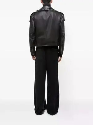 Helmut Lang Belted Leather Biker Jacket