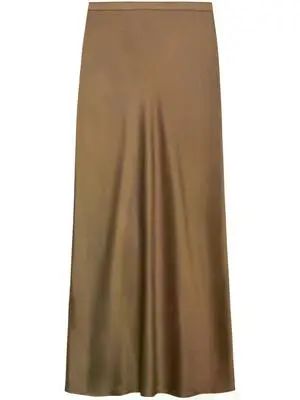 ANINE BING Bar Silk Midi Skirt