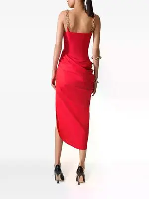 Carolina Herrera Draped Midi Dress