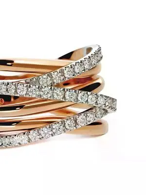 LEO PIZZO 18kt Gold Diamond Waves Ring