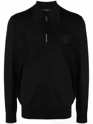 BILLIONAIRE Polo Jumper - Black