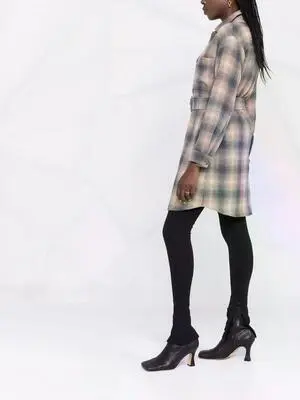 Seventy Check Belted Coat