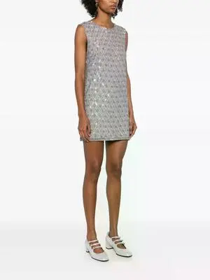 P.a.r.o.s.h Sequined Mini Dress - Neutrals