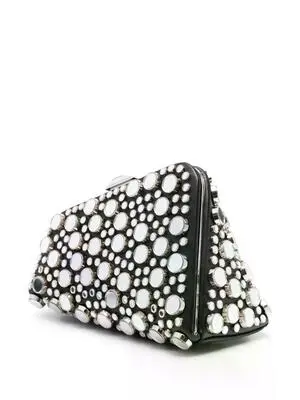 Attico Stud-embellished Leather Clutch