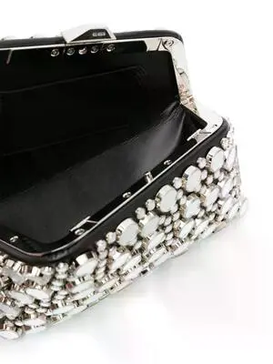 Attico Stud-embellished Leather Clutch
