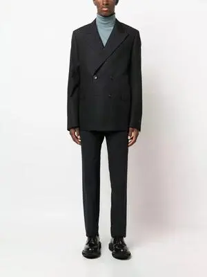 LANVIN Checked Double-breasted Blazer