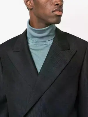 LANVIN Checked Double-breasted Blazer