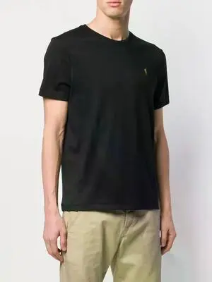 Polo Ralph Lauren Logo Embroidered T-shirt - Black