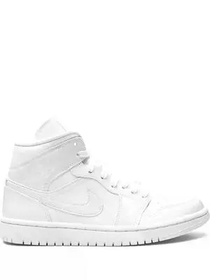 JORDAN Air 1 Mid Triple Sneakers - White