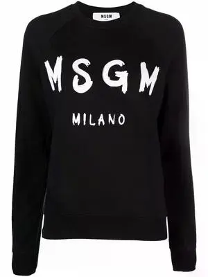 MSGM Logo-print Sweatshirt - Black