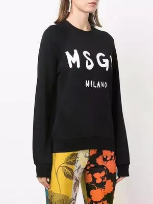 MSGM Logo-print Sweatshirt - Black