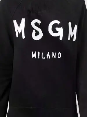 MSGM Logo-print Sweatshirt - Black