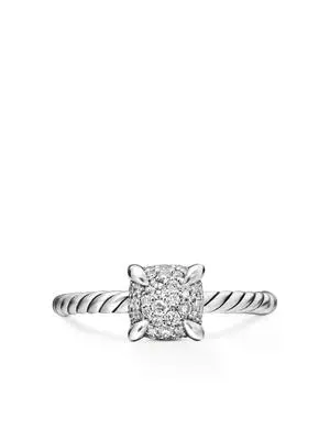David Yurman Sterling Petite Chatelaine Diamond Ring