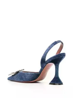 Amina Muaddi 95mm Begum Slingback Pumps