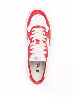 AUTRY Leather Perforated Sneakers - White