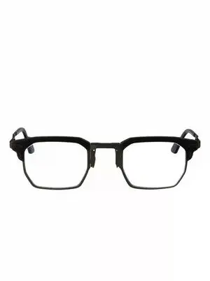 MOVITRA Square Frame Eyeglasses - Black