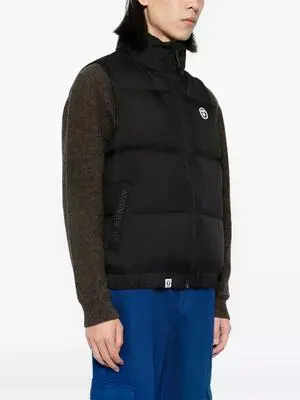 AAPE BY *A BATHING APE Logo-patch Down Vest