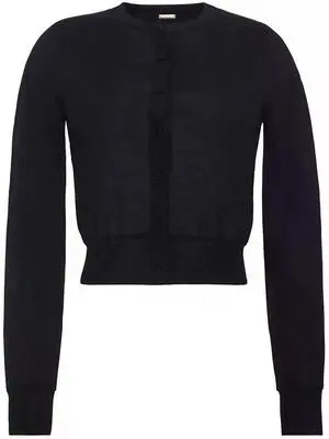 Adam Lippes Fine-knit Cropped Cardigan