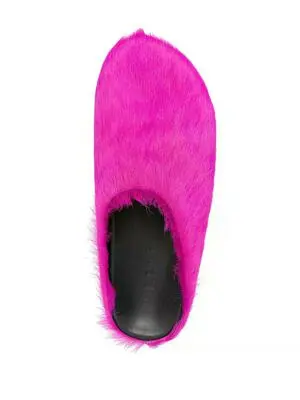 Marni Fussbet Calf-hair Mules - Pink