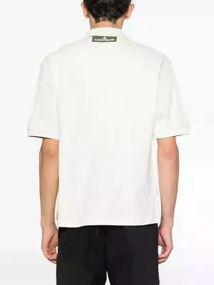 Stone Island Logo-embroidered Polo Shirt