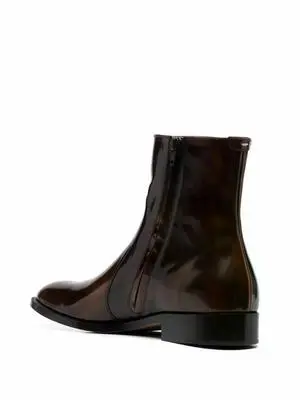 MAISON MARGIELA Waxed Leather Boots