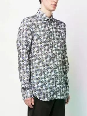 BARBA NAPOLI Long-sleeve Linen Shirt