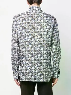 BARBA NAPOLI Long-sleeve Linen Shirt