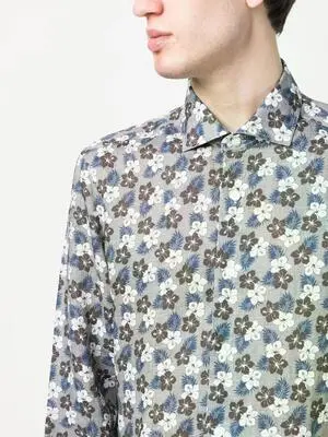 BARBA NAPOLI Long-sleeve Linen Shirt