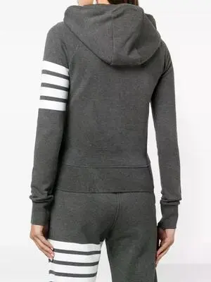 Thom Browne 4-bar Stripe Zip-fastening Hoodie
