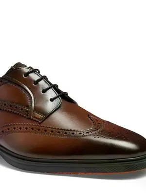 Santoni Leather Derby Shoes